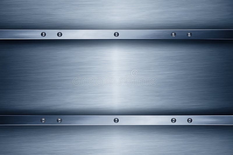 Brushed Metal Texture with Horizontal Steel Strips Stock Illustration ...