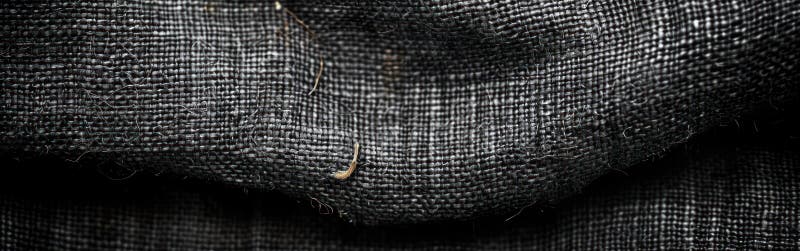 Dark Anthracite Black Cotton Linen Fabric Texture Background - Wide ...