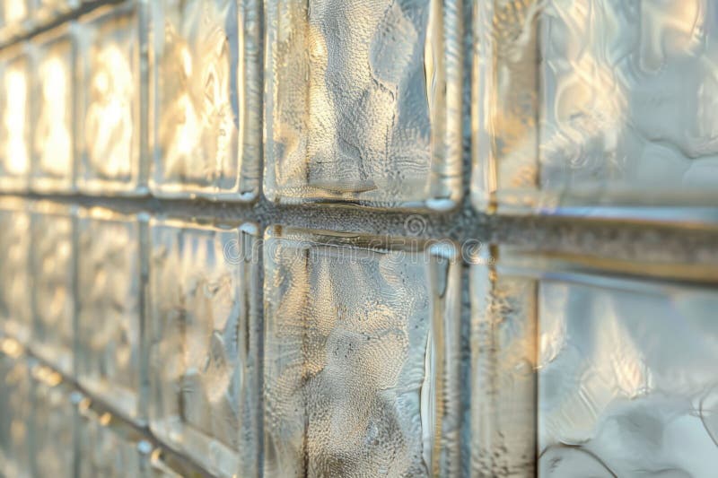 Frosted Glass Block Wall Design Stock Illustration - Illustration of ...