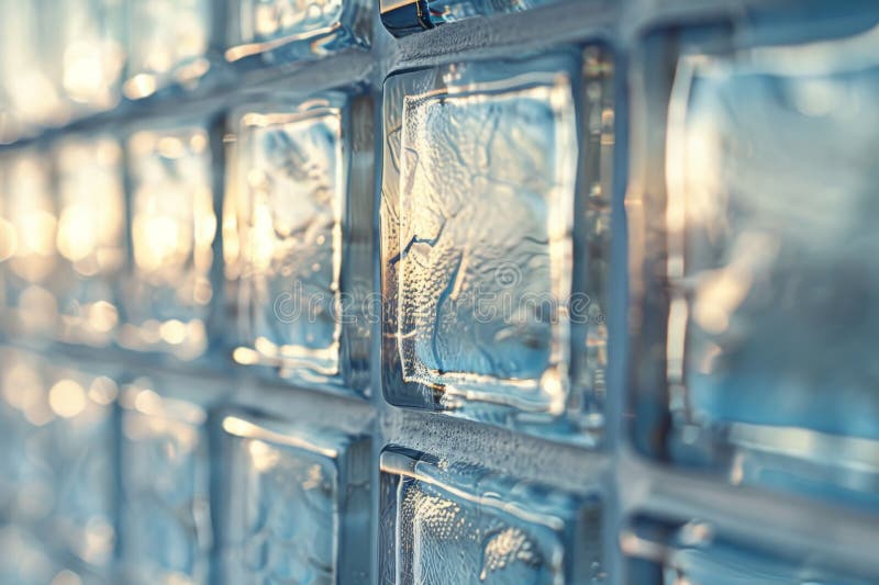 Frosted Glass Block Wall Design Stock Illustration - Illustration of ...