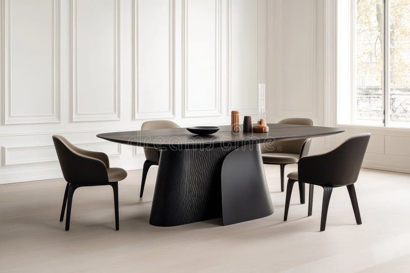 Minimalist Luxury Kitchen Dining Set with Modern Design Stock ...