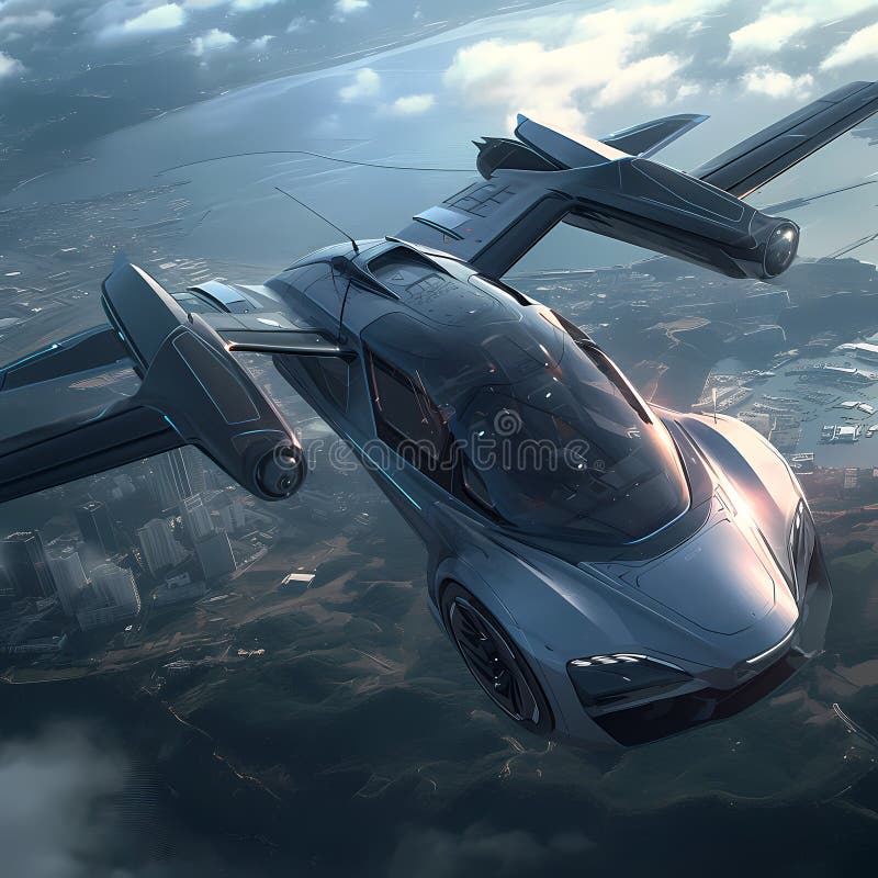 Revolutionary Flying Car Concept - Ready for Takeoff! Stock ...