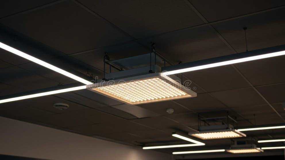 Modern Ceiling Lighting Design Stock Illustration - Illustration of ...