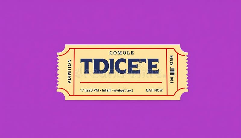 AI-Generated Ticket Design stock illustration. Illustration of ...