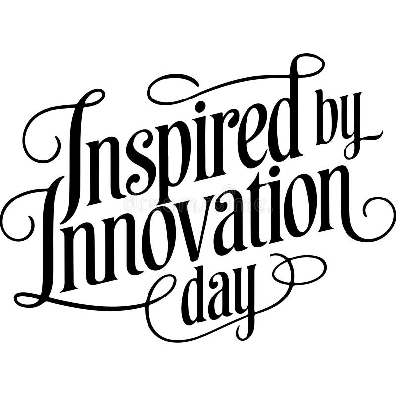 Inspired by Innovation Day Design Stock Illustration - Illustration of ...