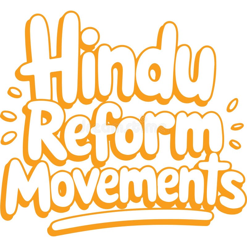 Hindu Reform Movements India History Stock Vector - Illustration of ...