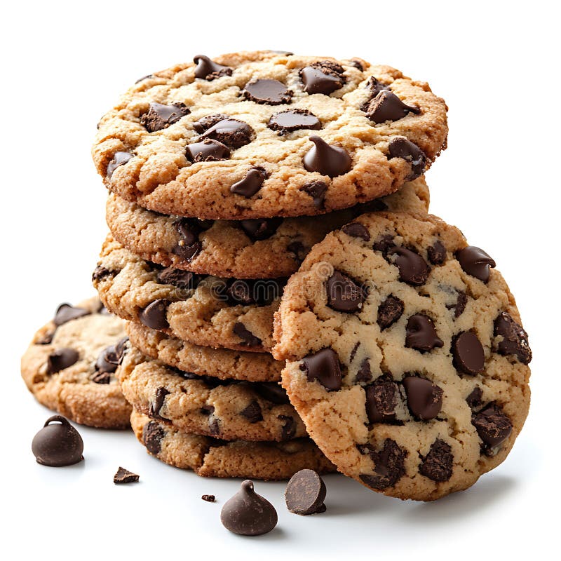 Delicious Stack of Chocolate Cookies Splashed with Milk in a Fun and ...