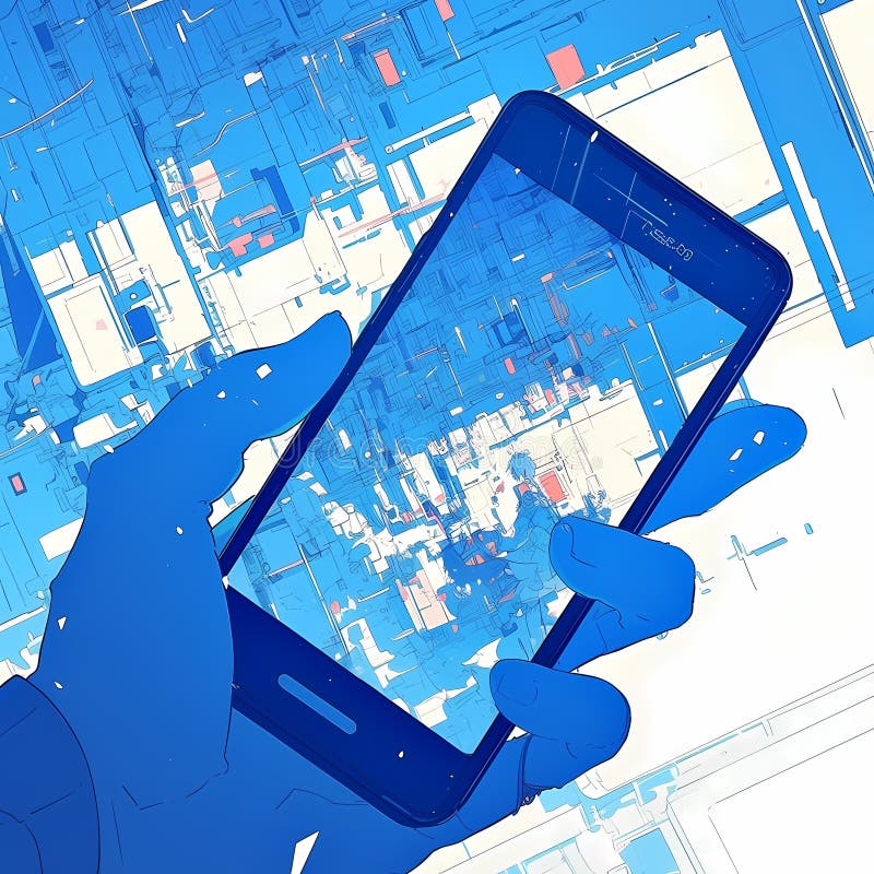 Unlocking Potential: a Single Touch on a Smartphone Screen Stock ...