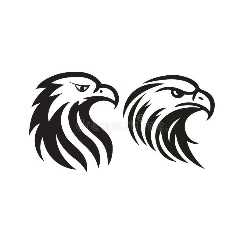 Eagle Head Vector Side View Silhouette Stock Vector Eagle Head Shape