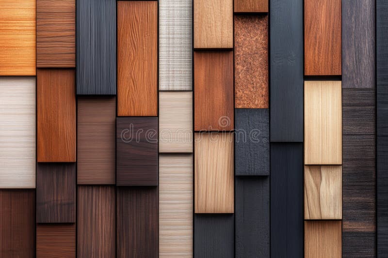 Diverse Cladding Board Finishes Display Stock Illustration ...