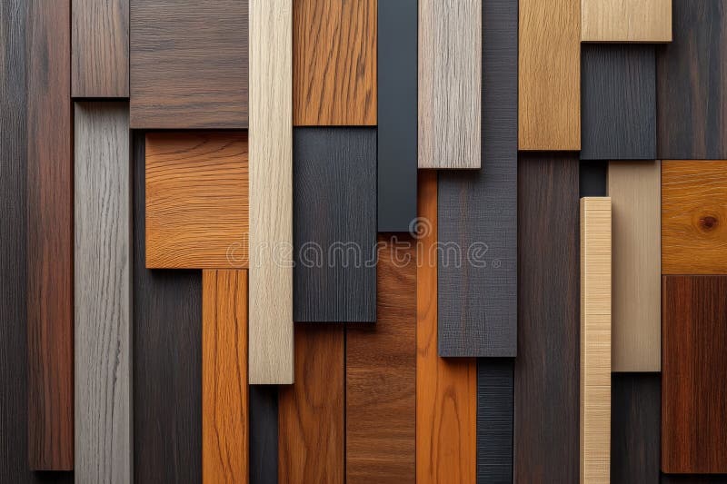 Artistic Display of Cladding Boards Stock Illustration - Illustration ...
