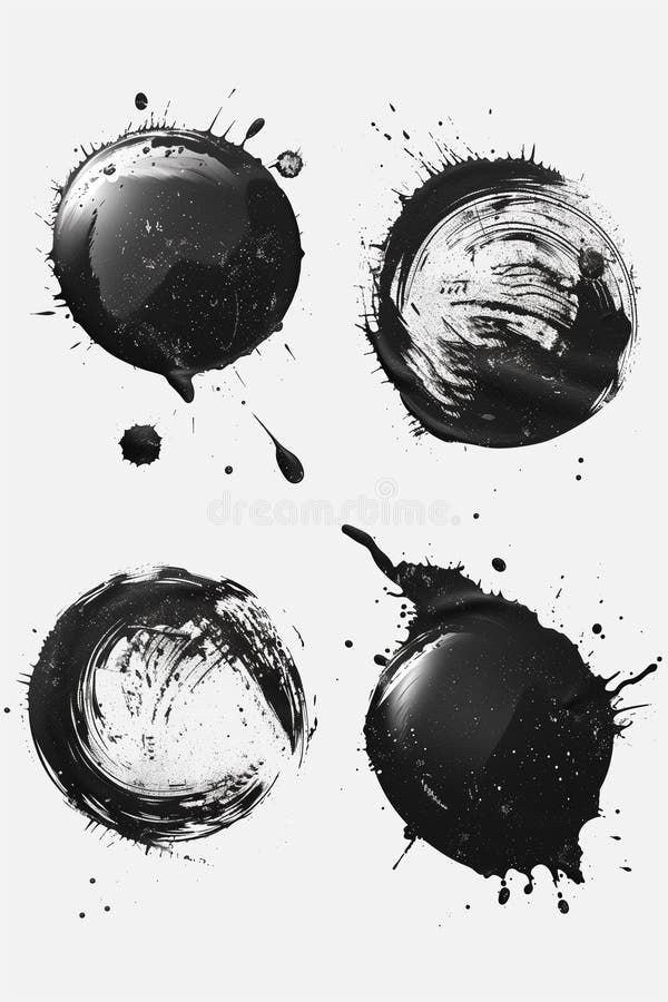 Creative Set of Irregular Round Blob Forms for Graphic Design Purposes ...