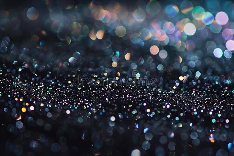 This Image Showcases a Vibrant Display of Bokeh, with Multiple Circles ...