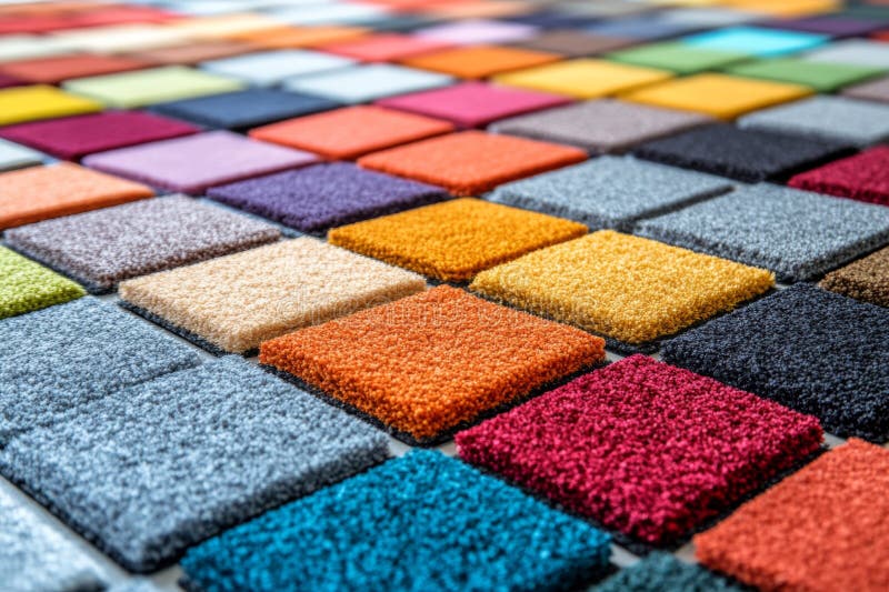 Versatile Colorful Carpet Tile Arrangement Stock Illustration ...