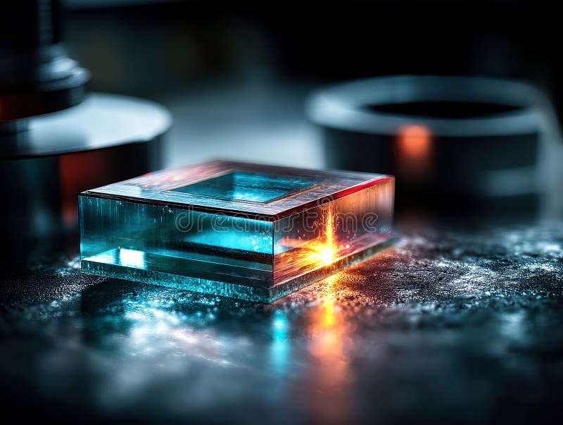 Image Showcases a Vibrant, Illuminated Advanced Electronic Circuit ...