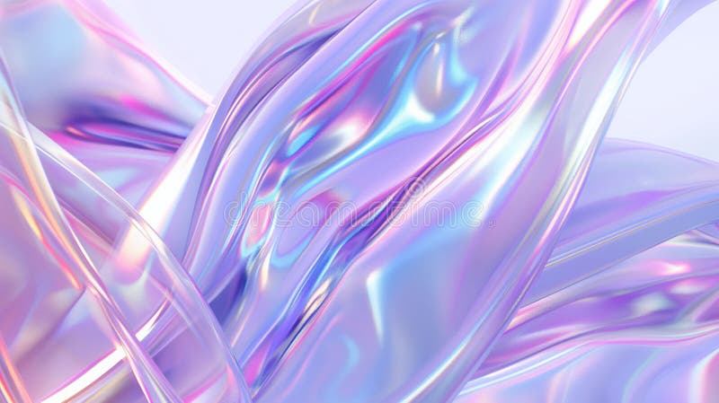 Iridescent Abstract Waves Fluid Textures Pastel Colors Creating a ...