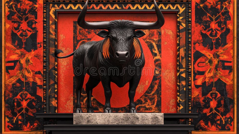 Vibrant Sicilian Ceramic Tile Pattern in a Luxurious Interior Room with ...