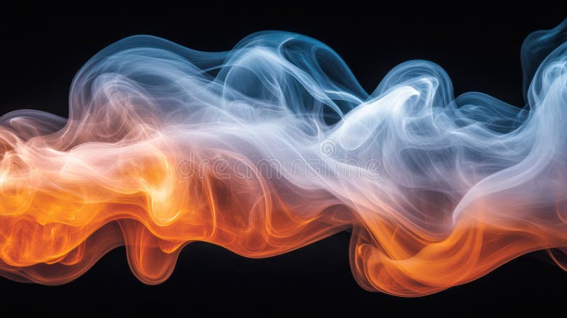 Metamorphosis: Abstract Smoke Patterns in Vibrant Colors Conveying ...