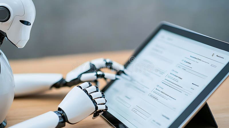 Virtual Assistant Guiding User through Online Interface Stock ...