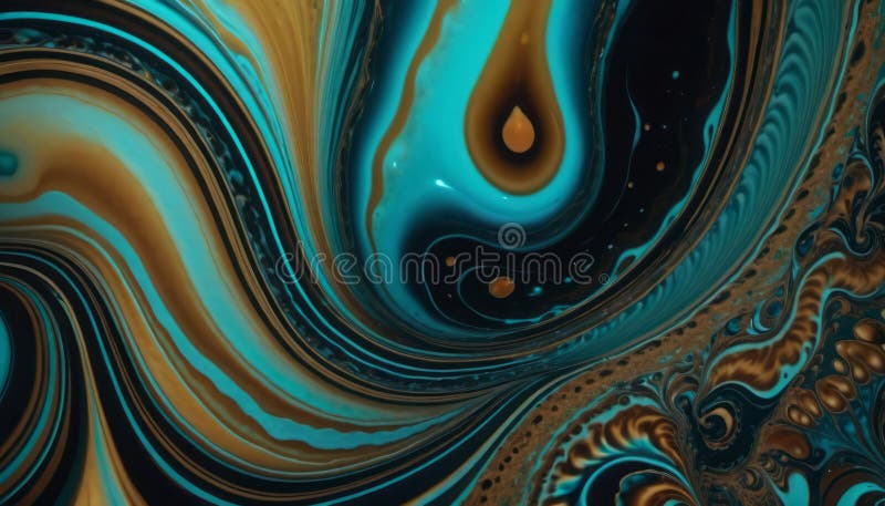 Fluid Motion Mesmerizing Oil Wave Abstract Art Stock Photos - Free ...