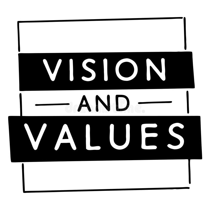 Vision and Values Motivational Quote Vector for Business and Personal ...