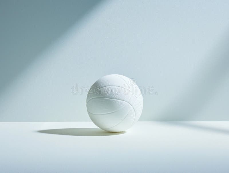 Image Showcases a Volleyball Highlighting Its Intricate Panel Design ...