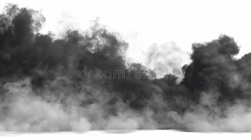 Voluptuous Clouds of Billowing Smoke in Grayscale for a Dramatic Effect ...