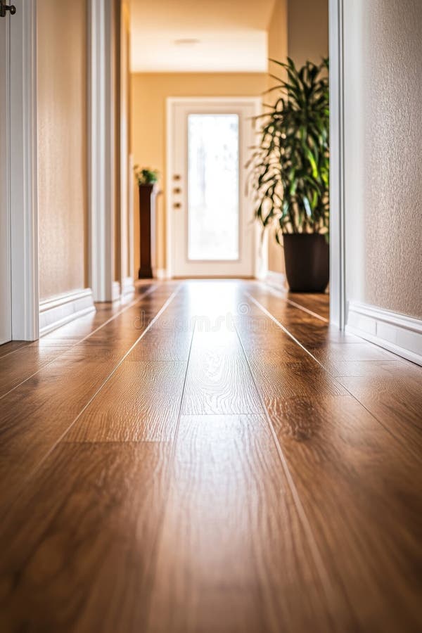 Inviting Hallway with Soft Focus Stock Illustration - Illustration of ...