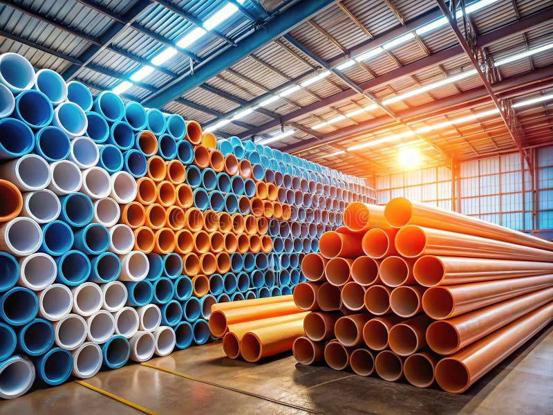 Efficient PVC Pipe Storage Solution in a Modern Industrial Warehouse a ...