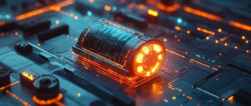 An Image Showcasing Advanced Power Cells and Energy Storage Devices ...