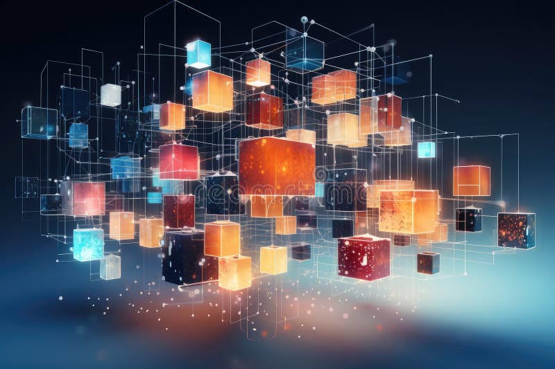 An Image Showcasing an Impressive Group of Cubes Defying Gravity As ...