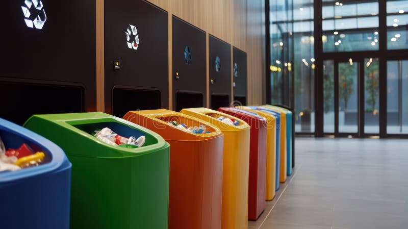 An Image Showcasing a Stateoftheart Waste Management Station with ...