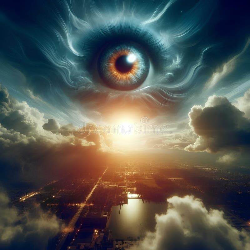 Image Showing the Eye of God Stock Illustration - Illustration of ...