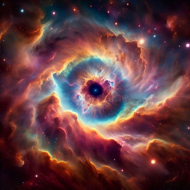 Image Showing the Eye of God Stock Illustration - Illustration of deep ...