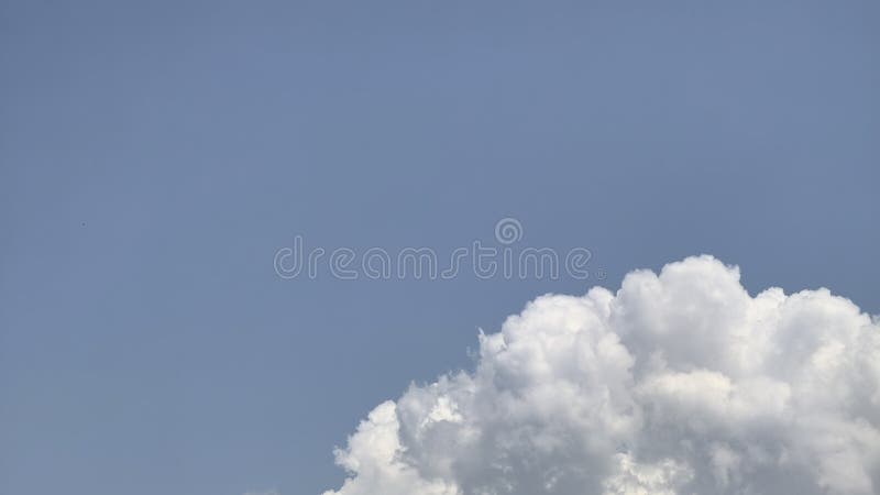 The Image Showing a Magnificent White Cloud Formation with Blue Aky ...