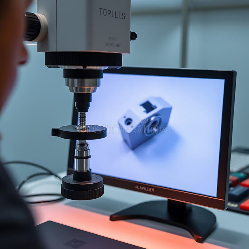 An Image Showing an Optical Comparator in Use Projecting an Image of a ...