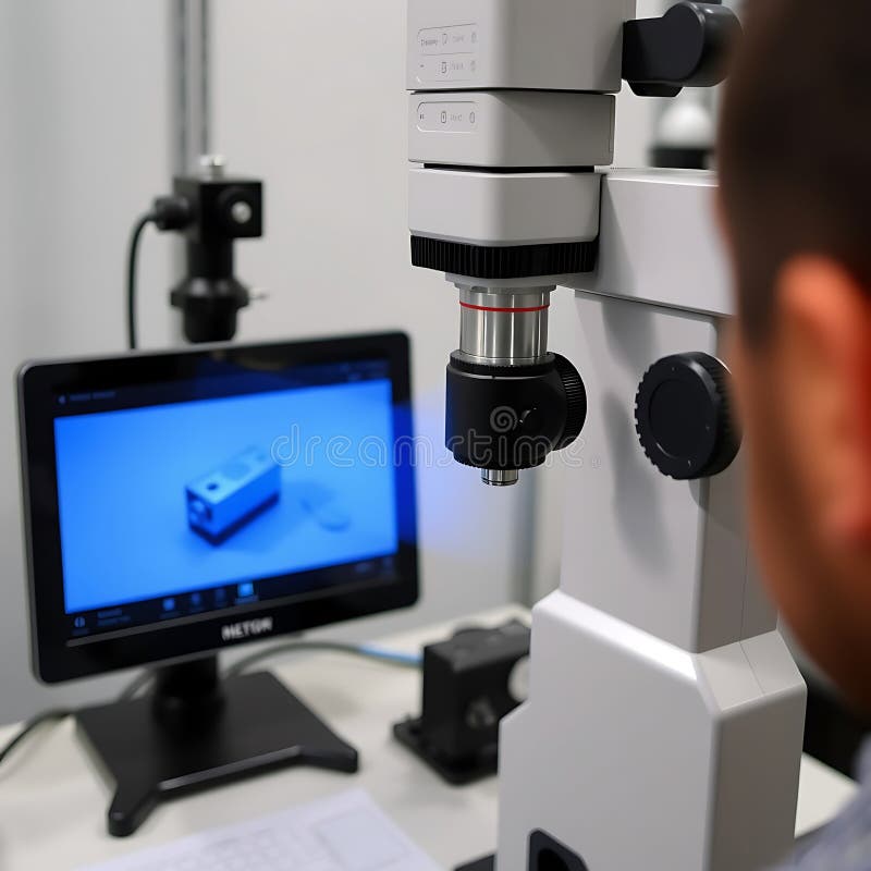 An Image Showing an Optical Comparator in Use Projecting an Image of a ...