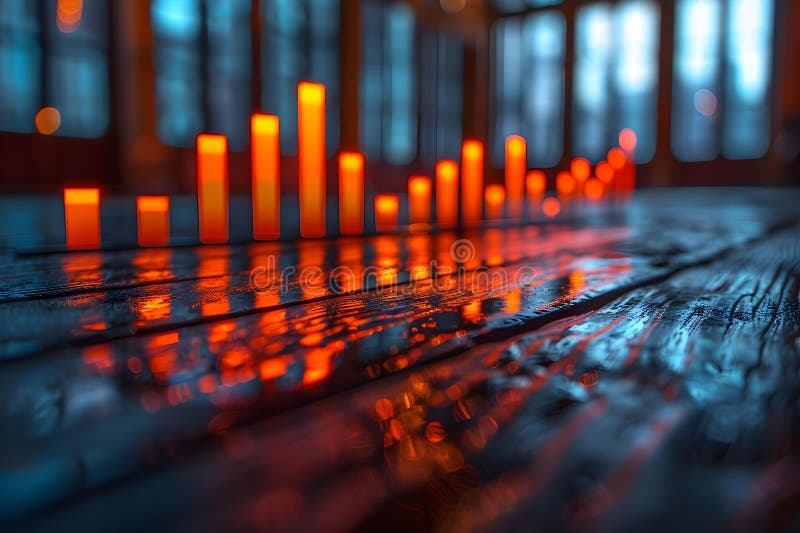 Image Showing Rising and Falling Graphs Illustrating Market Trends and ...