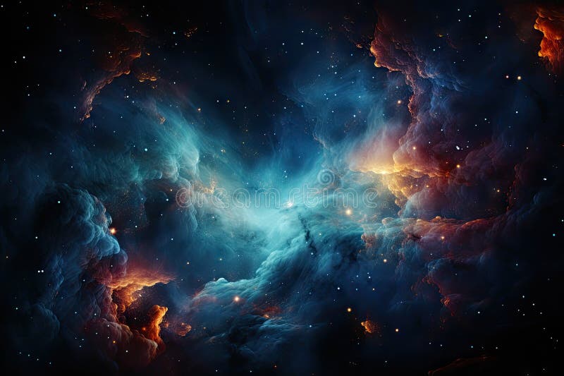 Image Showing The Solar System And Various Space Objects By Generative Ai Stock Illustration