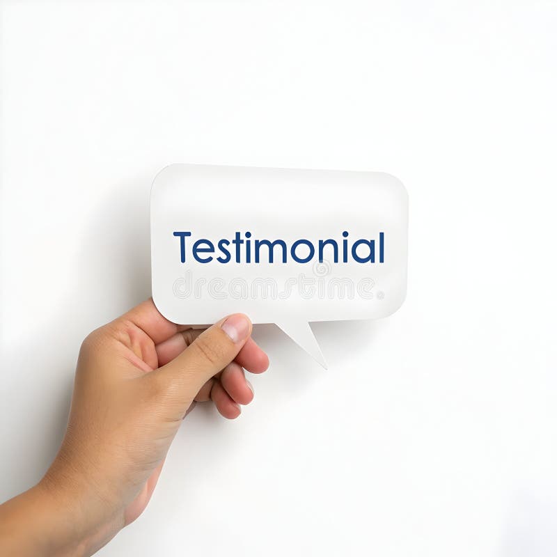 Testimonial Bubble Chatting Isolated on White Background Stock ...