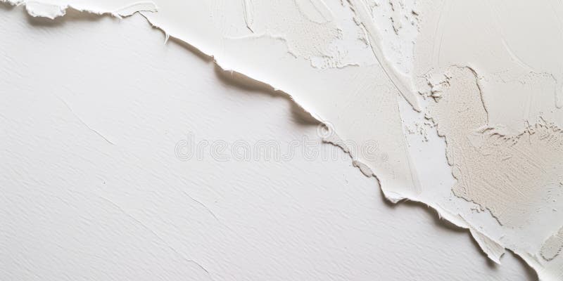 An Image Showing a Textured White Paint Over a Smooth Surface with Torn ...