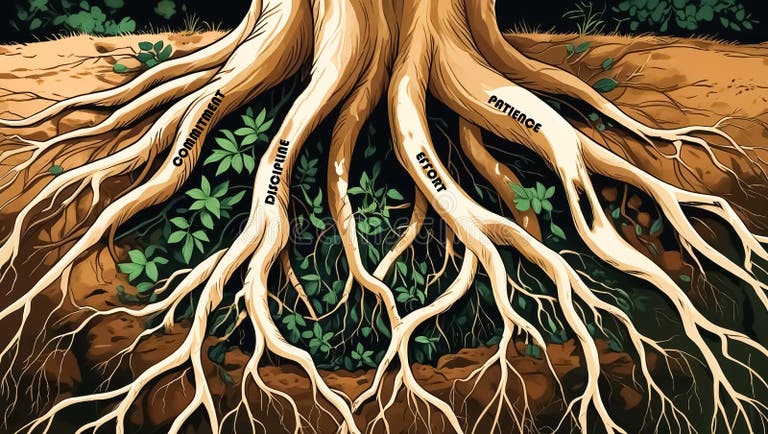 Roots of Success-conceptual Art of Life Values Stock Photo - Image of ...