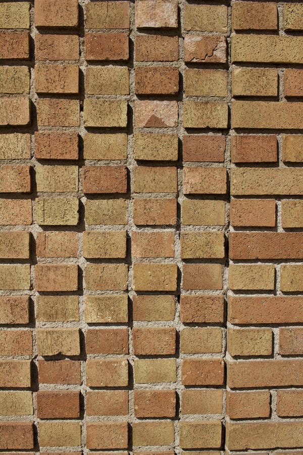 Brick Wall Texture Background with Protruding Square Shape Bricks Stock ...