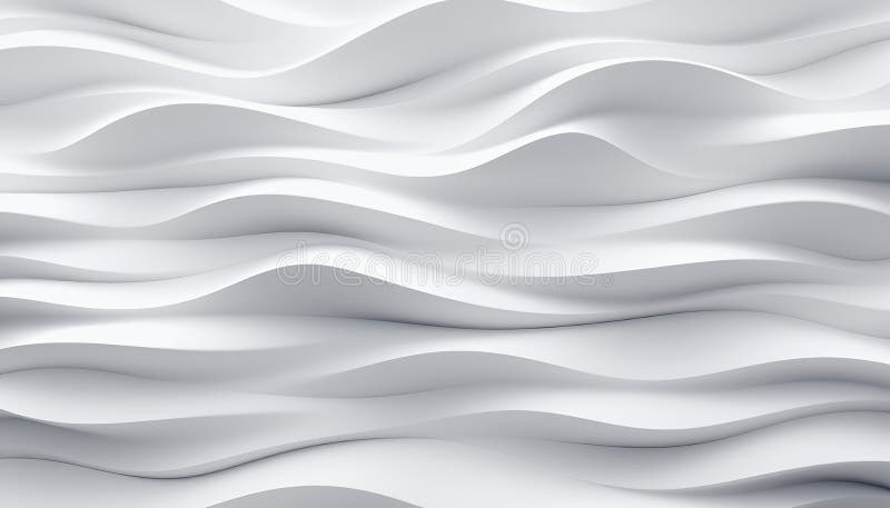 Abstract White Wave Pattern Background Three Dimensional Effect Stock ...