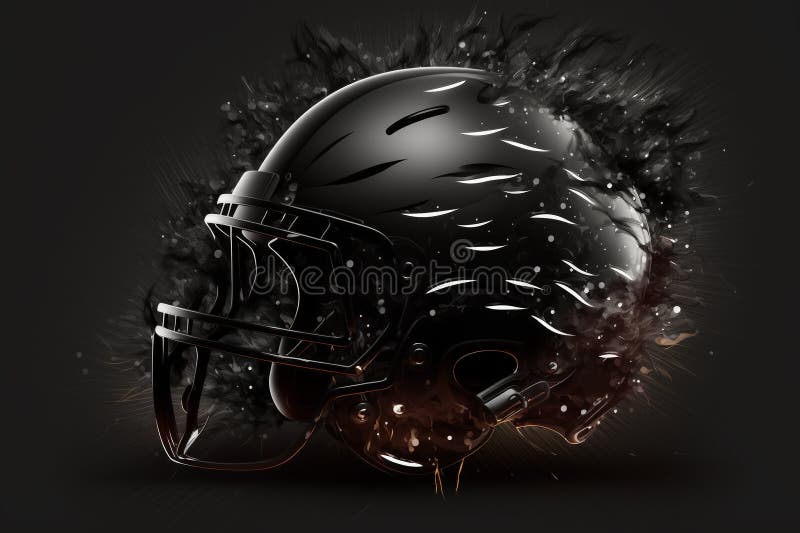 Abstract 3D American Football Helmet, Generative AI Stock Illustration ...