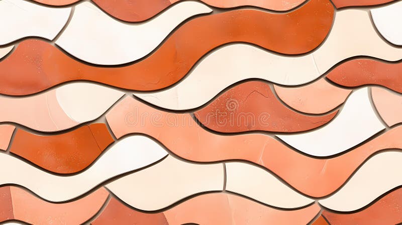 The Image Shows an Abstract Pattern of Wavy, Interlocking Shapes in ...