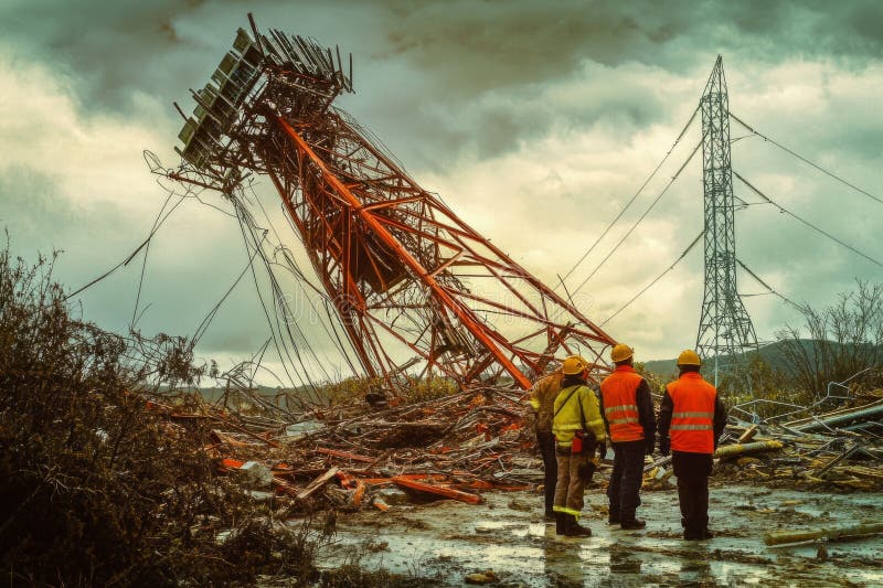 A Dramatic Landscape Reveals Destruction after a Natural Disaster ...