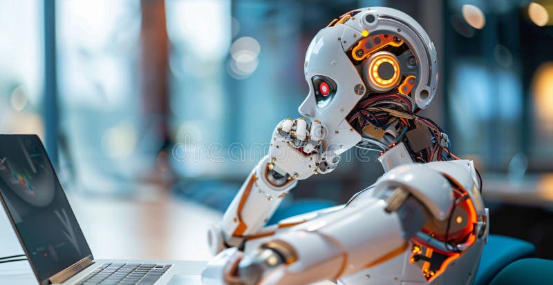 The Image Shows AI Chatbots Working and Chatting on a Computer ...