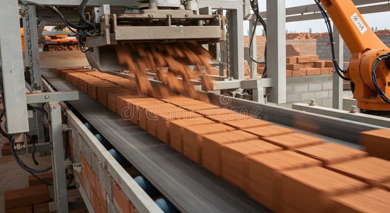 AI-Generated Brick Manufacturing Stock Illustration - Illustration of ...