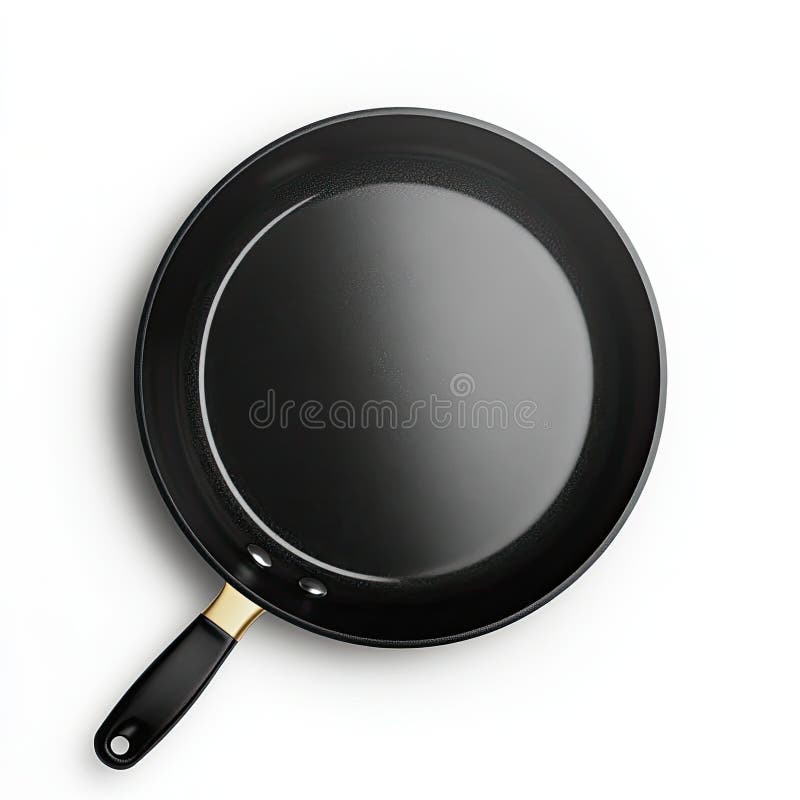 Black Frying Pan, Top View stock photo. Image of chef - 383770012